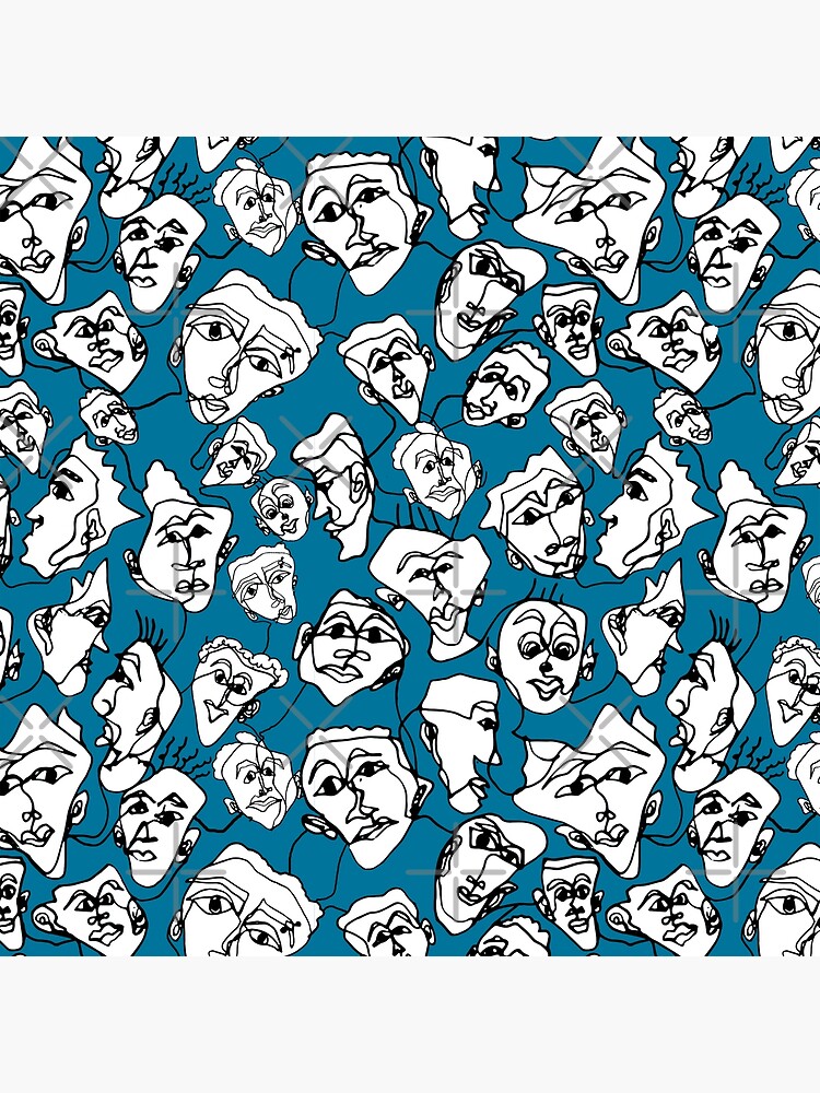 "Weird Faces Cool line art" Poster for Sale by GulayNoora456 | Redbubble