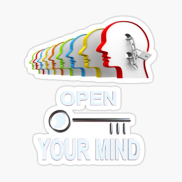 "Open Your Mind" Sticker for Sale by AzPrestigeCS | Redbubble