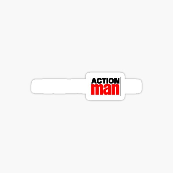 "Action Man - A Member Of The Team" Sticker for Sale by CellularSong ...