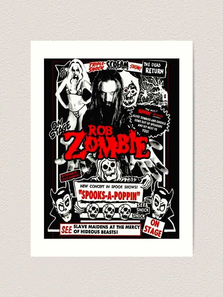 "vintage rob zombie band art" Art Print for Sale by kendrickdoktzns ...
