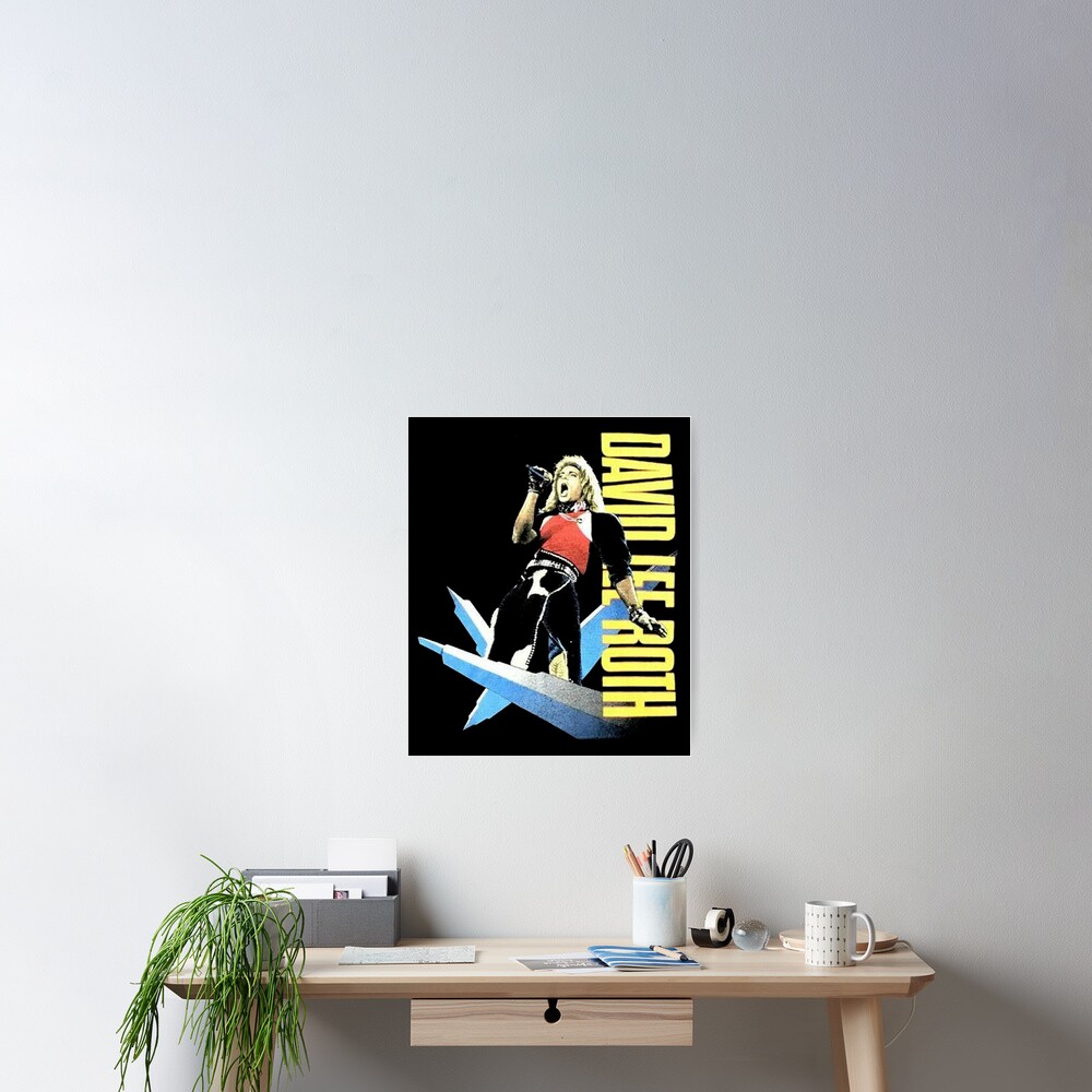 "David Lee Roth - Skyscraper Tour 1988 Black ." Poster for Sale by ...