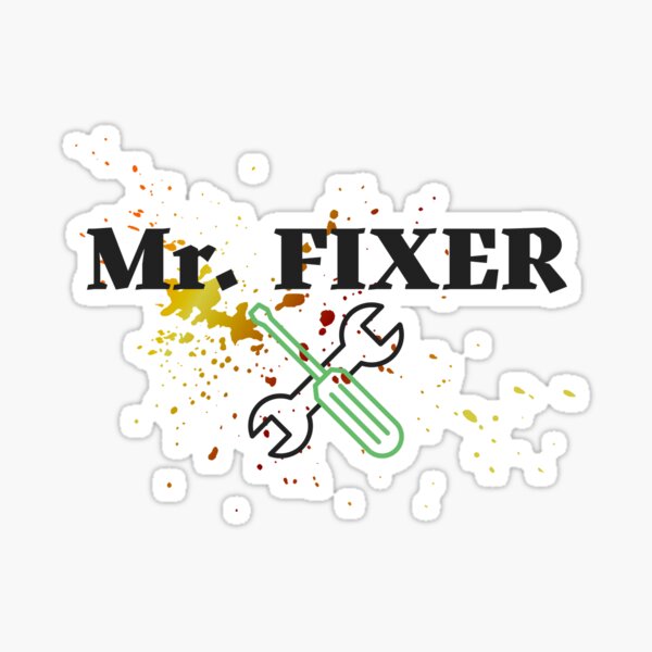 "Mr. fixer Father’s Day hand tools dad shirt" Sticker by TanujaSharma ...