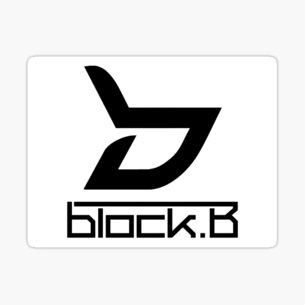 "Block B Logo" Sticker for Sale by alexxkpopstore | Redbubble