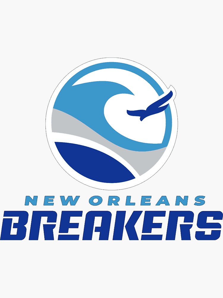 Pegatina «Equipo USFL de los New Orleans Breakers» de T-Slime | Redbubble