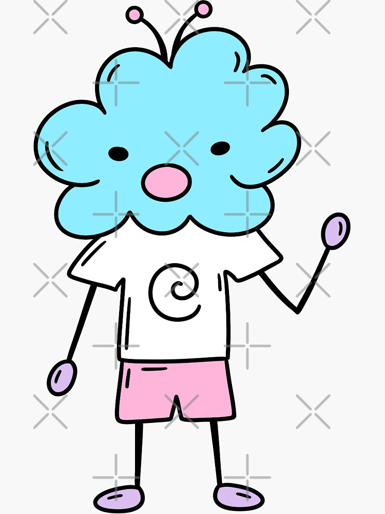 "Blue face guy" Sticker for Sale by klaidelic | Redbubble