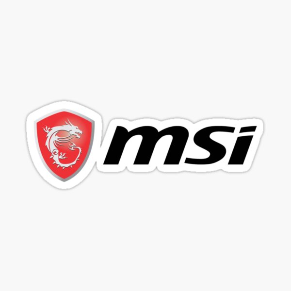 "MSI Logo Merchandise" Sticker for Sale by Trangthuy3947 | Redbubble