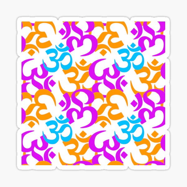 "Om" Sticker by images2delight | Redbubble