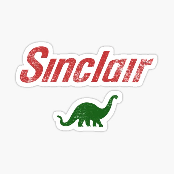 "Vintage Sinclair Oil Gas Distressed" Sticker for Sale by SSabretooth ...