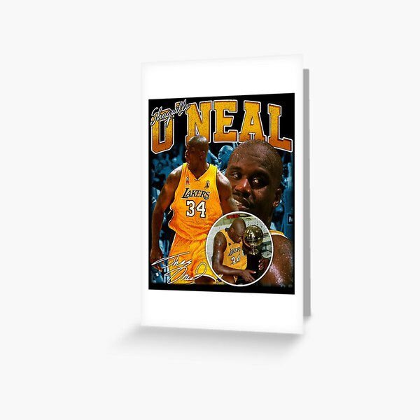 "Shaquille O'Neal Basketball Los Angeles Legend Signature Vintage Retro ...