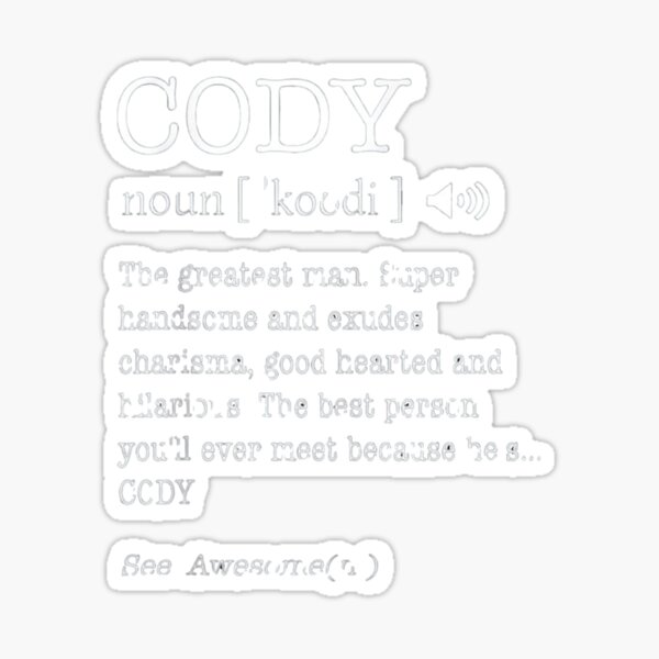 "Cody Rhodes American Nightmare " Sticker by Dairsogsi | Redbubble