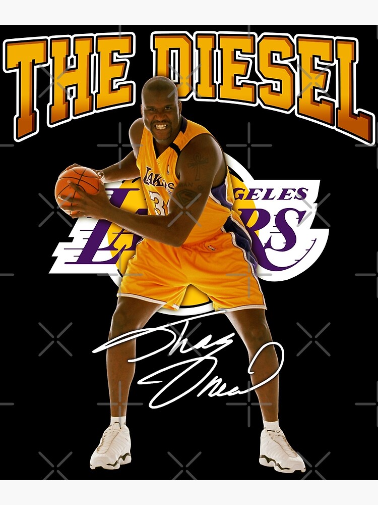 Lámina fotográfica «Shaquille O'Neal Baloncesto Los Ángeles Leyenda ...