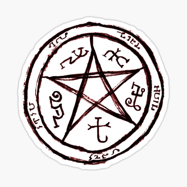 "Devils Trap" Sticker for Sale by Lee Jones | Redbubble