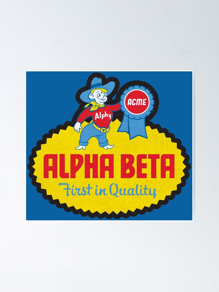 "Alpha Beta Supermarkets Defunct Logo/Sign with Slight Distressing ...