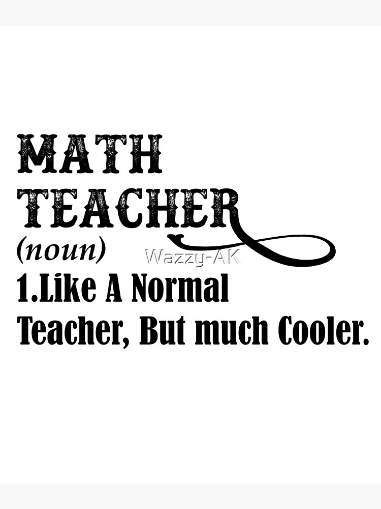 "Math Teacher Like A Normal Teacher But Much Cooler | Funny Math ...