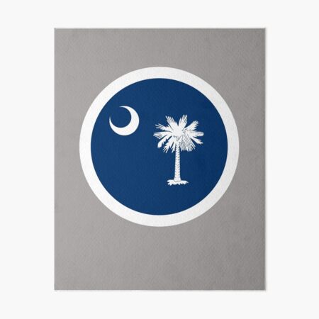 "South Carolina State Flag Emblem" Art Board Print for Sale by ...