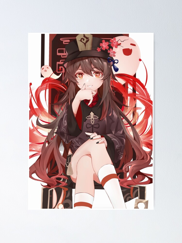 "Genshin Impact Hu Tao" Poster by Aria100 | Redbubble