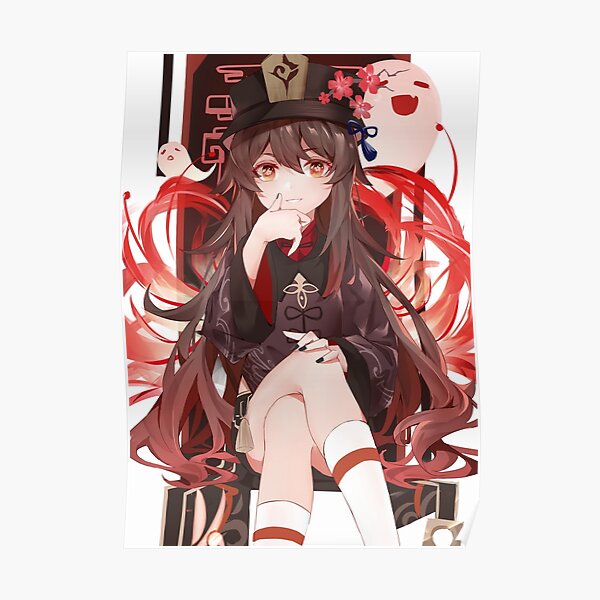 "Genshin Impact Hu Tao" Poster by Aria100 | Redbubble