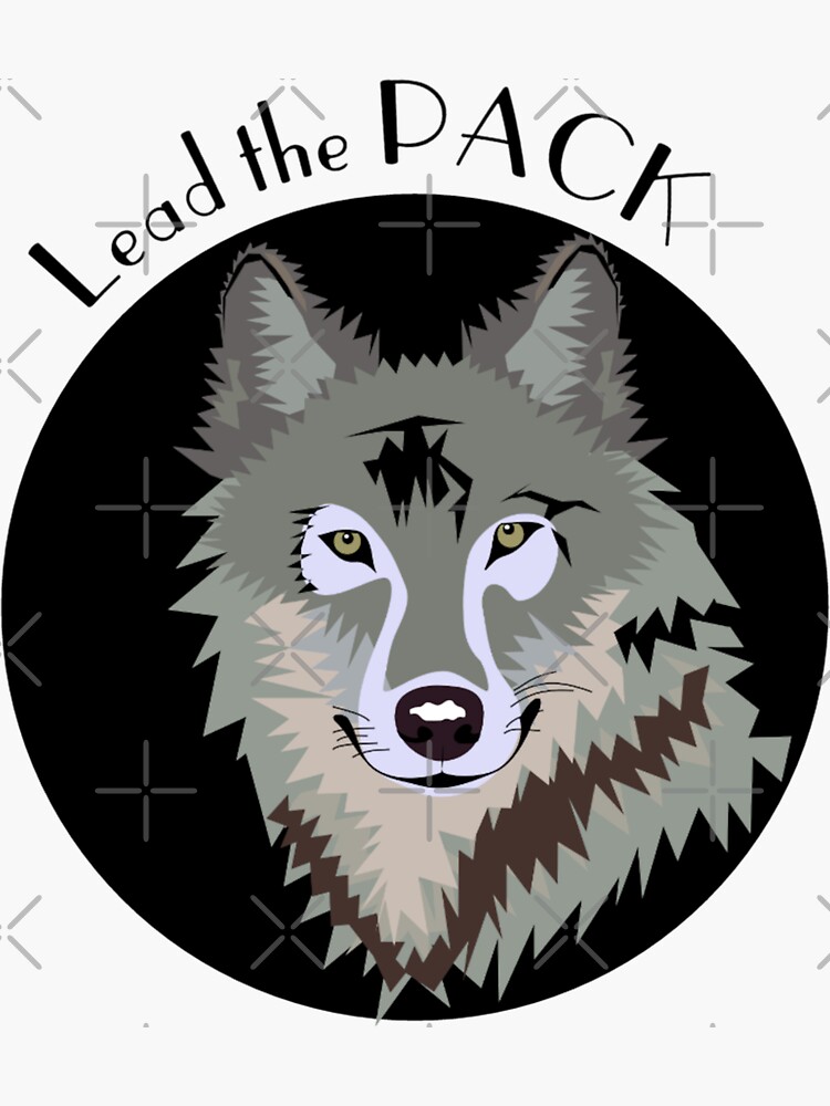 "Lead the Pack" Sticker by Crinoidz | Redbubble