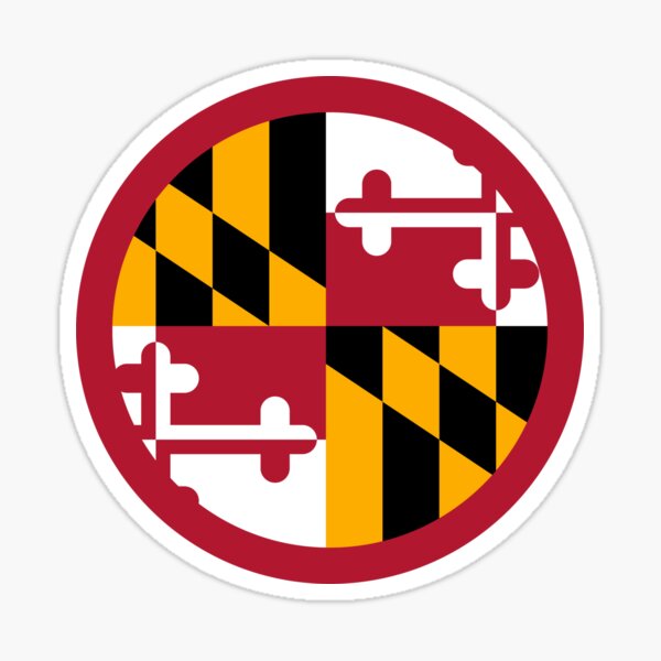 "Maryland State Flag Emblem" Sticker for Sale by TwoTenDesign | Redbubble