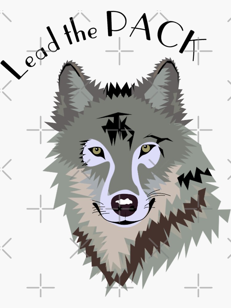 "Lead the Pack" Sticker by Crinoidz | Redbubble