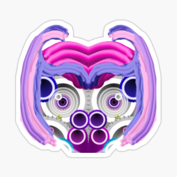"Unique Alien Robot Face" Sticker by Lover-of-Worlds | Redbubble