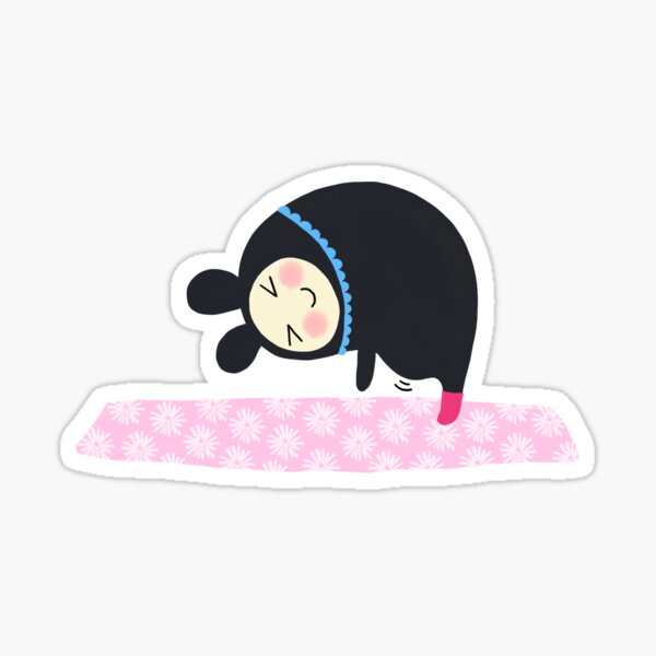 "Happy Stretching" Sticker by Ohoh-Art | Redbubble