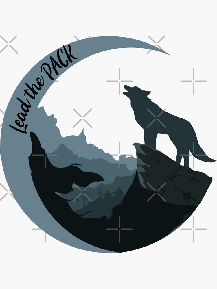 "Lead the Pack" Sticker for Sale by Crinoidz | Redbubble