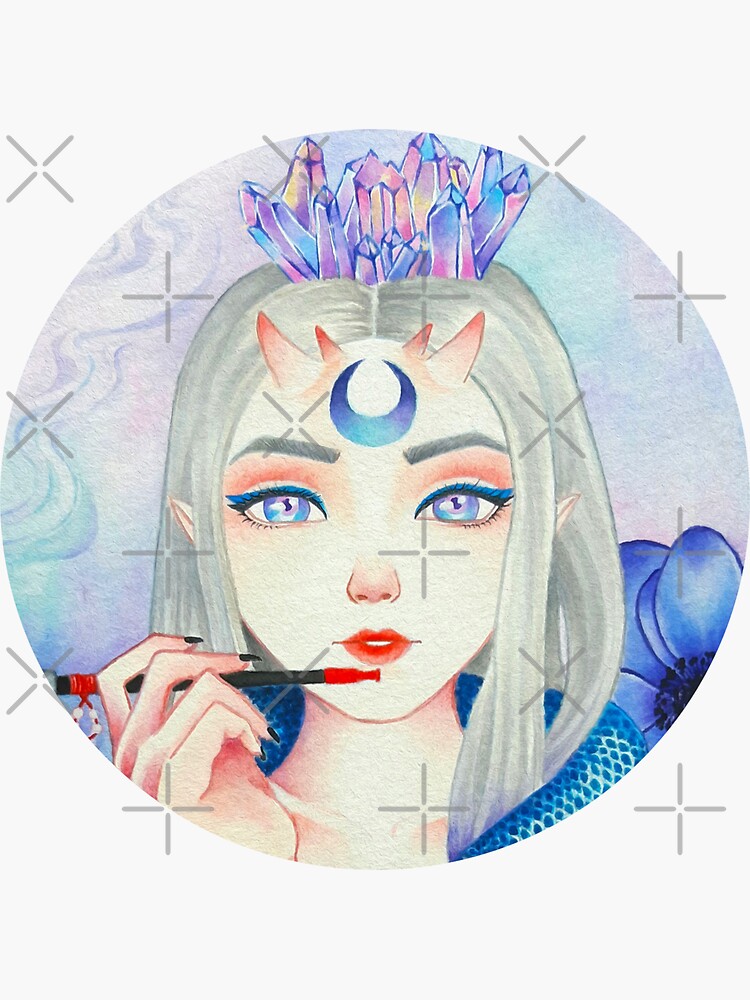 "Biancabella " Sticker by IridaFleur | Redbubble