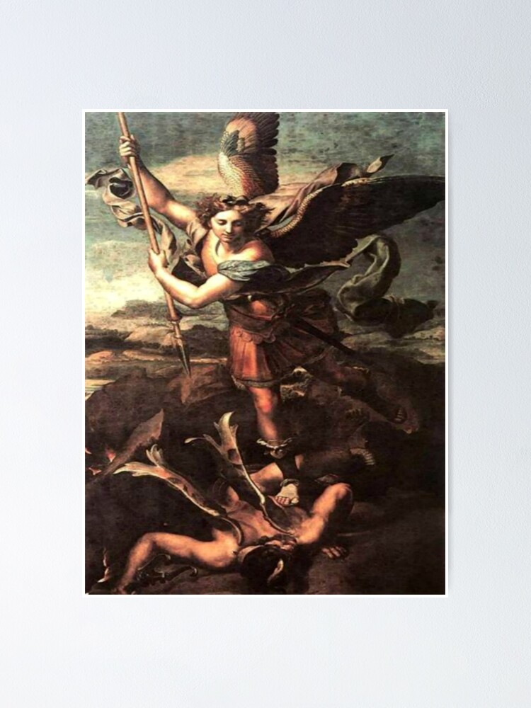 "St. Michael Vanquishing Satan by Raphael | Louvre Museum - Paris ...