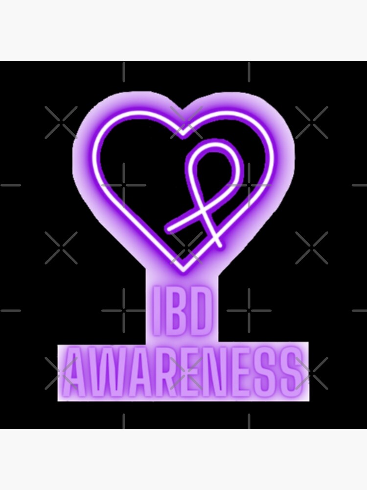 "Neon Purple IBD Awareness" Poster for Sale by CaitlynConnor | Redbubble
