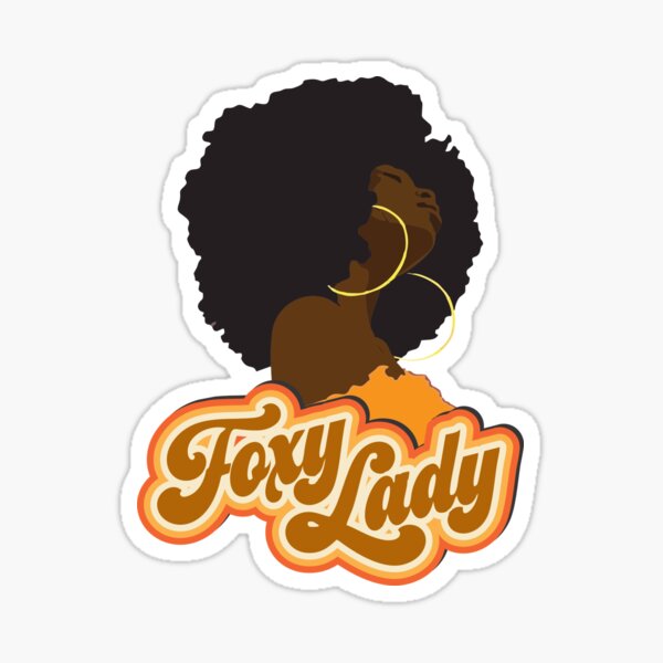 "Foxy Lady" Sticker for Sale by JohnWainR | Redbubble