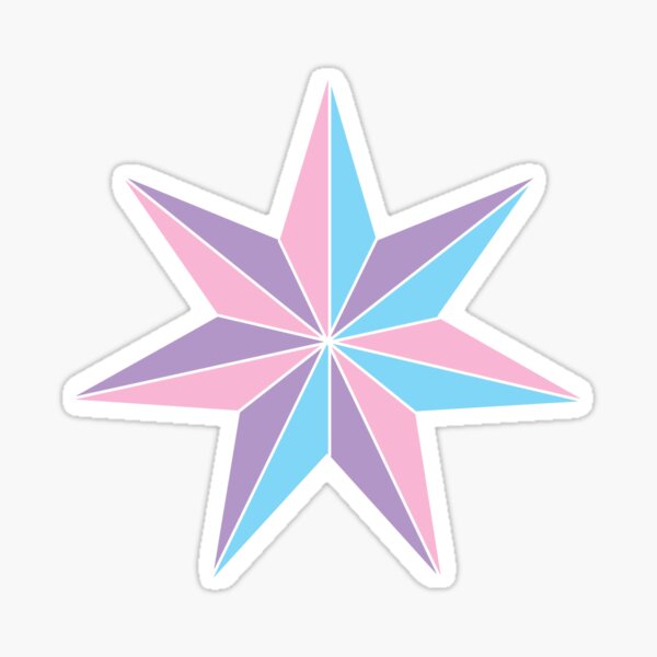 "7 Point Star Pattern" Sticker for Sale by braeprint | Redbubble