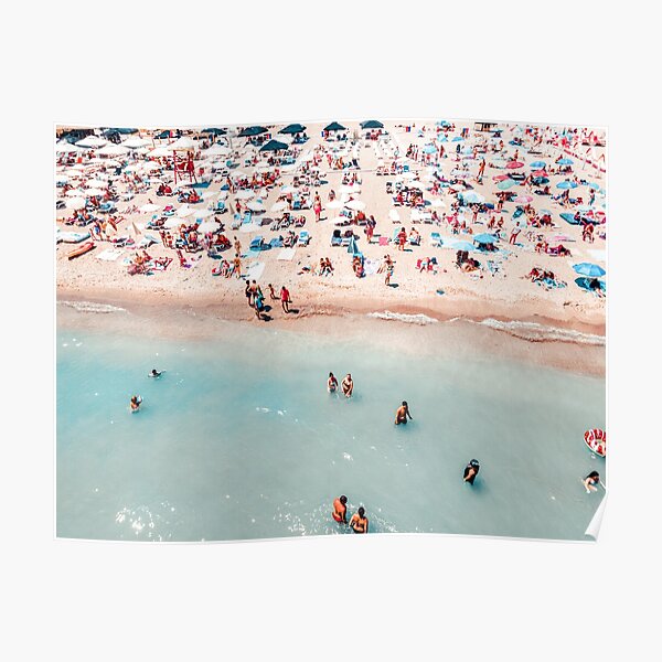 "Aerial Beach Print, Sea Beach Photography, Aerial Photography, Blue ...
