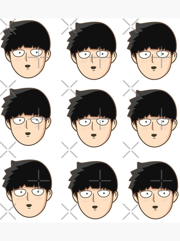 "Mob Psycho 100 sticker pack by horoharo" Poster for Sale by horo-haro ...