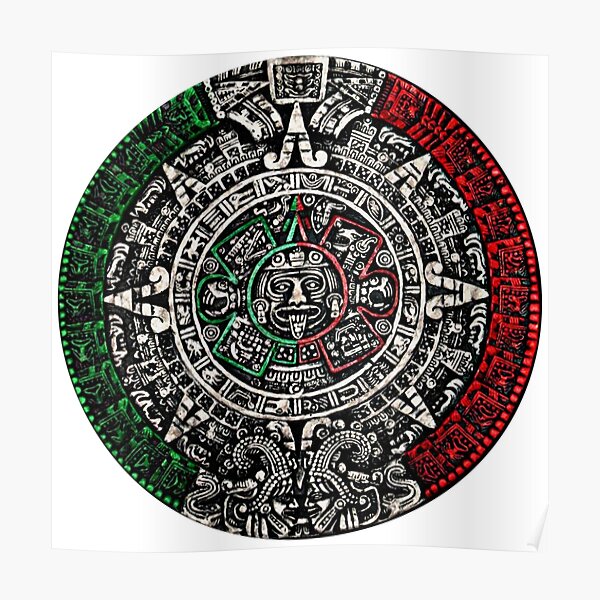 "aztec calendar" Poster for Sale by krn01 | Redbubble