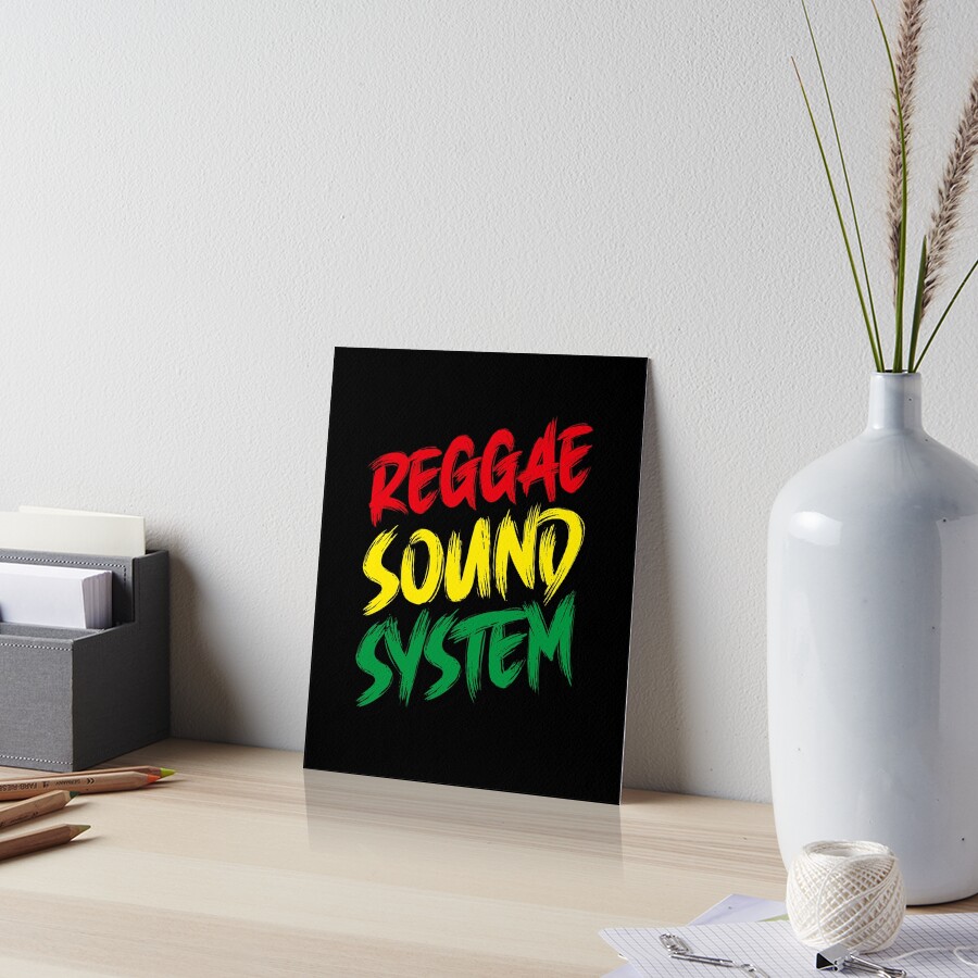 "Reggae Sound System - Jamaica - Rasta" Art Board Print for Sale by ...
