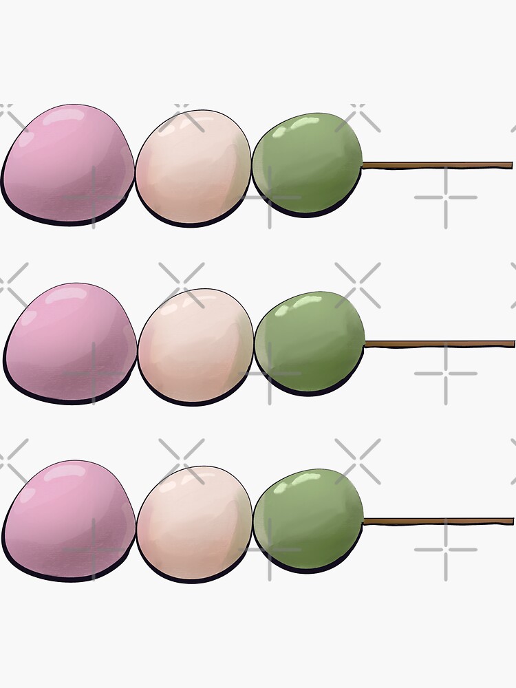 "Dango sticker pack" Sticker by BoogieDraws | Redbubble