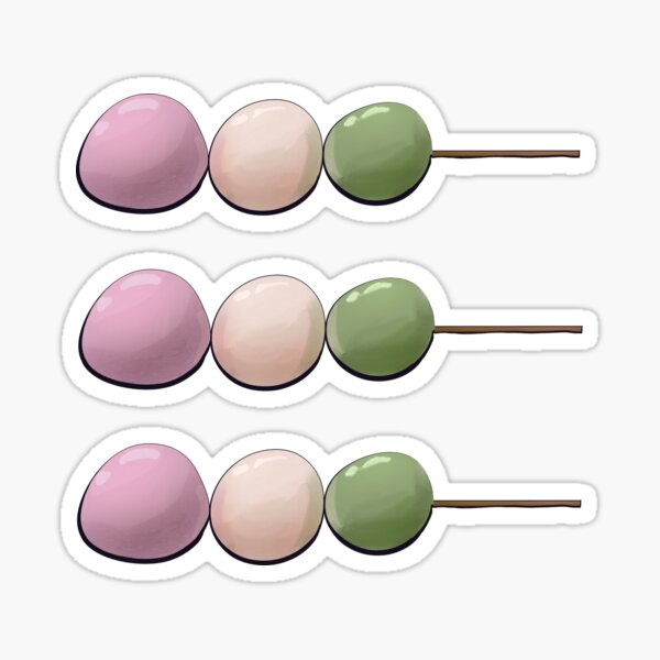 "Dango sticker pack" Sticker by BoogieDraws | Redbubble