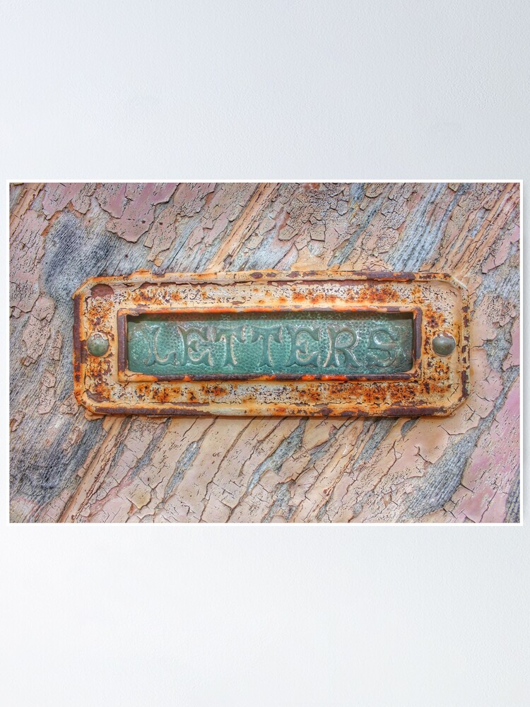 "Rusty Vintage Letterbox" Poster for Sale by StrawveweStudio | Redbubble