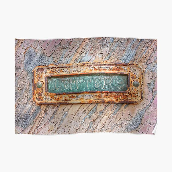 "Rusty Vintage Letterbox" Poster for Sale by StrawveweStudio | Redbubble