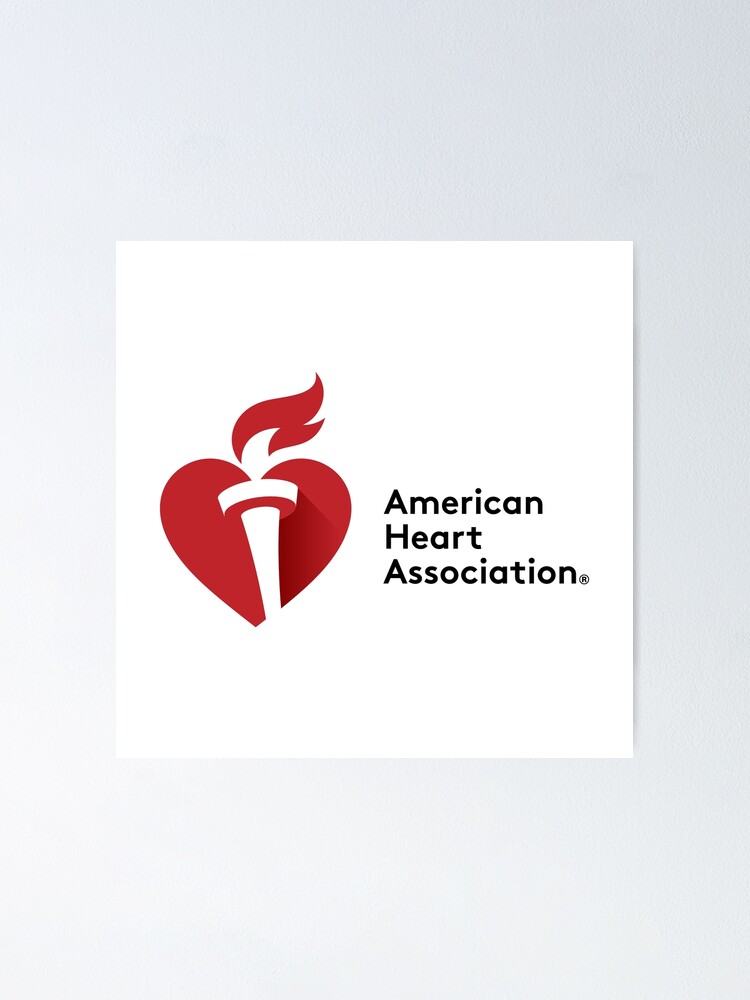 "American Heart Association Logo" Poster for Sale by stamtwill | Redbubble