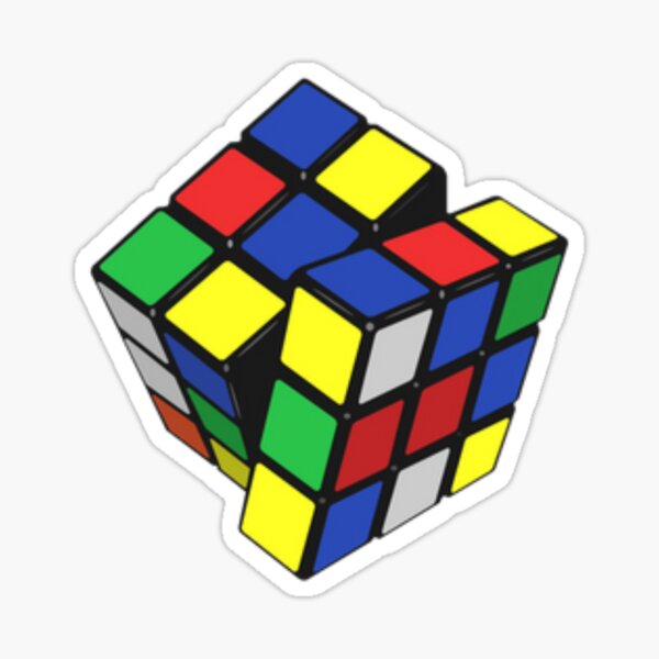 "Rubik's Cube" Sticker by DesignShowcase | Redbubble