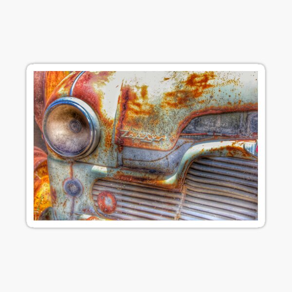 "Rusty Vintage Zephyr Vehicle" Sticker by StrawveweStudio | Redbubble