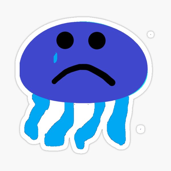"Sad Jelly" Sticker by MrRandomGuy | Redbubble