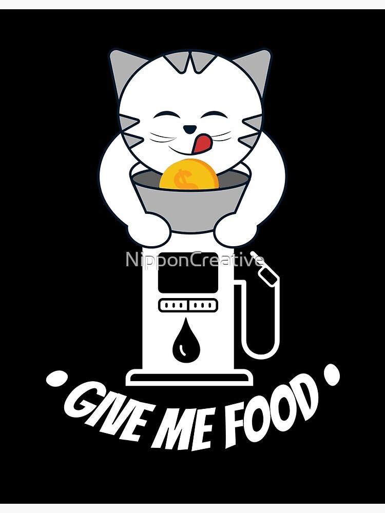 "Cat Gas Station" Poster for Sale by NipponCreative | Redbubble