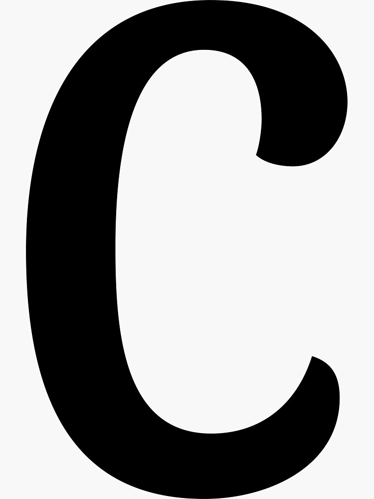 "C Letter Sticker " Sticker by DesignsbyAbhi1 | Redbubble