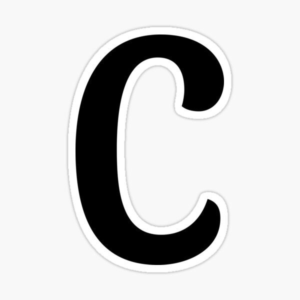 "C Letter Sticker " Sticker by DesignsbyAbhi1 | Redbubble