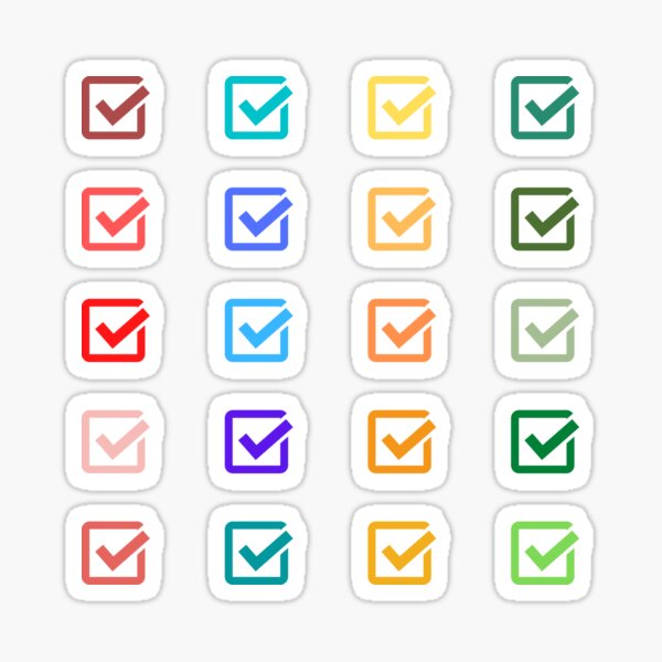 "Planner and Bullet Journal Pack Of Check Marks" Sticker by shmodev ...
