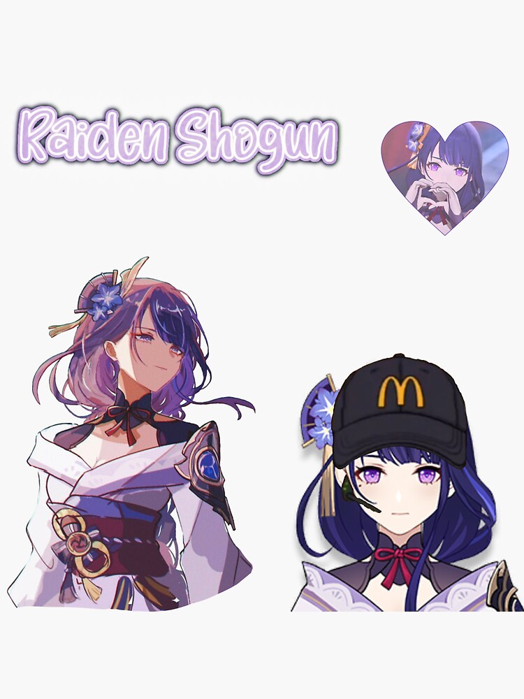 "Raiden Shogun Ei sticker pack" Sticker by veeclothingpl | Redbubble