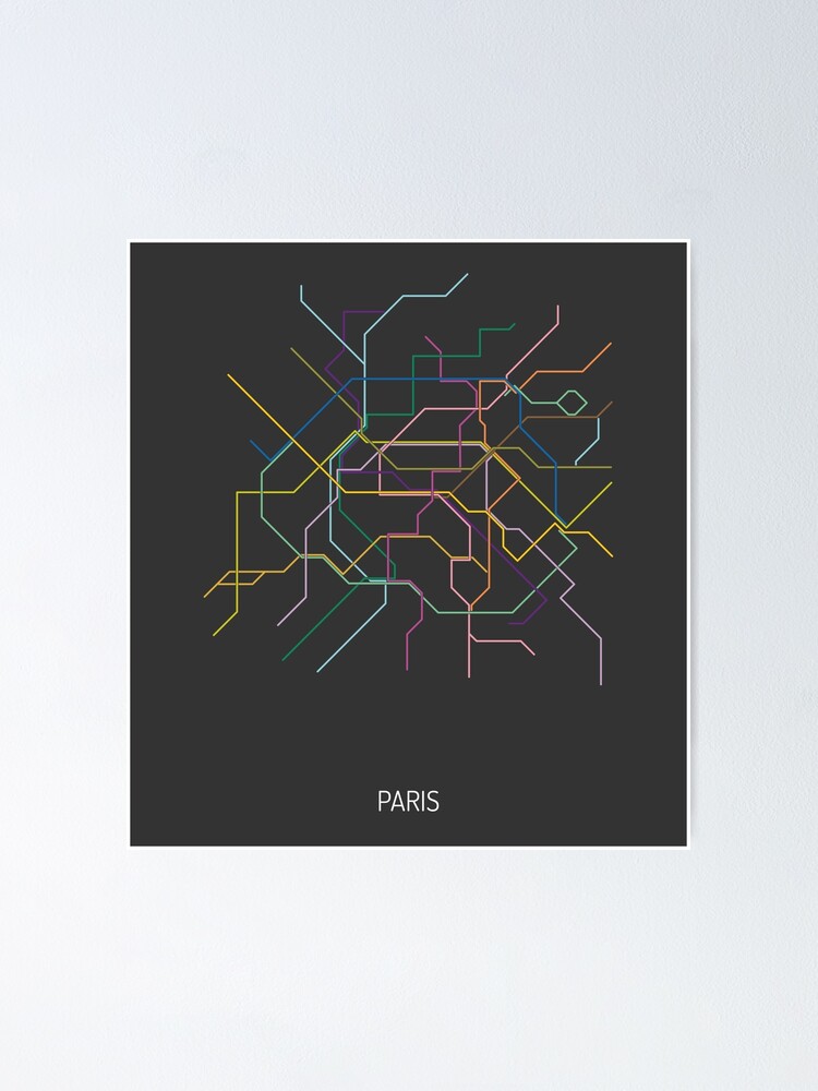 "Minimalist Metro - Paris" Poster for Sale by realittle | Redbubble